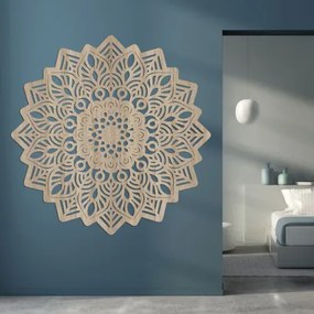 Dřevěný nástěnný obraz mandala ve tvaru slunce | SENTOP HDF0319-B
