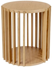 OnaDnes -20% Dubový kulatý konferenční stolek Woodman Drum Ø 53 cm