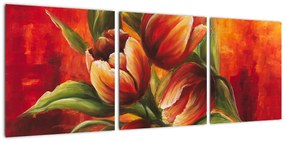 Obraz tulipánů na stěnu