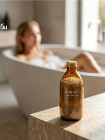 Sinsay - Skleněná láhev na koupelovou sůl - béžová