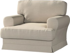 Potah na křeslo IKEA Ekeskog barva béžová látka pletený vzor