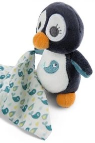 Nici Plyšová hračka usínáček s kapesníčkem tučňák 13 cm