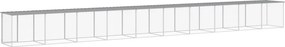 Klec pro kuřata se střechou světle šedá 1 003 x 98 x 90 cm ocel 3189058