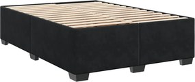 Box spring postel s matrací černá 140x200 cm samet 3286344