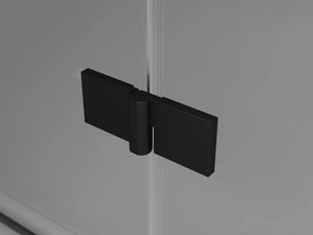 Mexen Lunar sprchové dveře výklopné levé 140 cm, transparentní, černé - 834-140-000-70-00-L