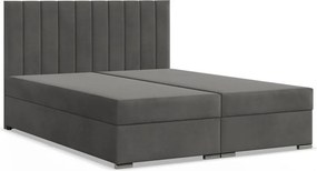 AGroup Kontinentální čalouněná postel AGEN (180 x 200 cm) Barva látky Trinity: Šedá (Trinity 2314)