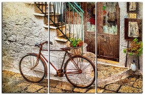 Obraz na plátně - Stará ulice v Itálii 1153B (90x60 cm  )