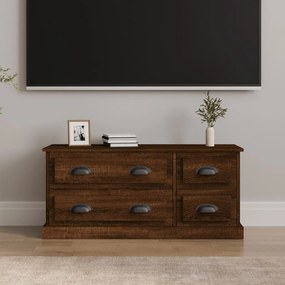 TV skříňka hnědý dub 100 x 35,5 x 45 cm kompozitní dřevo