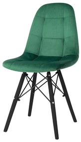 Szchara Ragnar čalouněná židle zelená - velur
