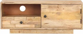 TV stolek 92 x 30 x 35 cm masivní mangovníkové dřevo 320466