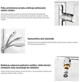 Deante Silia, volně stojící vanová baterie s ruční sprchovou soupravou, černá matná, DEA-BQS_N17M