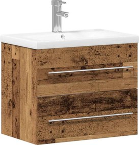 Skříňka pod umyvadlo 2 ks Staré dřevo 60 x 38,5 x 48 cm 3332496
