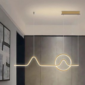 Toolight Závěsné LED osvětlení E6 LHJ022-CP 120 cm zlaté