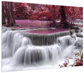 Obraz podzimních vodopádů (70x50 cm)