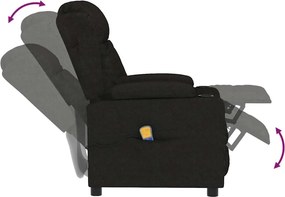 Masážní křeslo černé textil 339060
