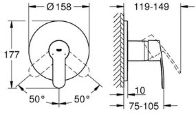 Grohe Eurostyle Cosmopolitan Baterie sprchová 24051002