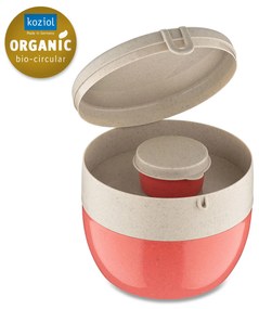 BENTOBOX M třídílný s poklopem Růžová Organic KOZIOL