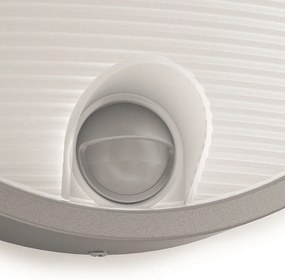 LED Venkovní nástěnné svítidlo Philips Capricorn s pohybovým čidlem 16456/87/16 metalická šedá 2700K