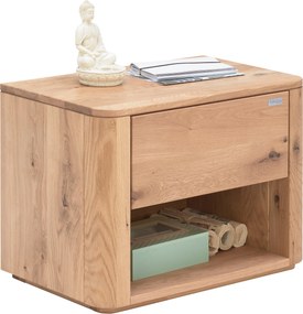 XXXLutz NOČNÍ STOLEK, divoký dub, barvy dubu, 60/45/38 cm Valnatura - 002054000203