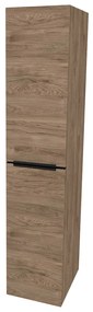 Mereo Mereo, Mailo, koupelnová skříňka vysoká 170 cm, černé madlo, Multidecor, CN594LPBDRH1