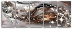 Malvis ® Luxusní obraz Hvězdný prach Velikost: třídílný obdélník - 120x80 cm