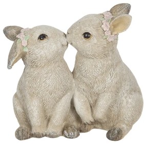 Dekorace zamilovaných králíčků – 10x6x10 cm