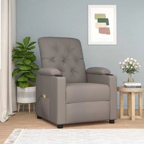 Masážní křeslo taupe textil 339120