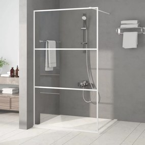Sprchová zástěna walk-in bílá 115 x 195 cm čiré ESG sklo 152123