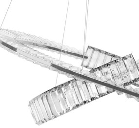 Toolight Toolight, LED křišťálové stropní svítidlo APP1525-CP60/80, chrom, OSW-06973