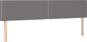 Box spring postel s matrací tmavě šedá 200x200 cm textil 3130218