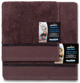 SVITAP sleep well Ručník Star 450 g/m2  Ručník Star 50x100 cm tmavě hnědá