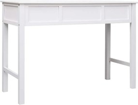 Psací stůl bílý 108 x 45 x 76 cm masivní pavlovnie 338535