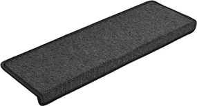 Schodové rohože 30 ks 65 x 21 x 4 cm antracitové s obdélníkovým okrajem 3365765