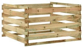 Laťkový zahradní kompostér 120x120x70 cm impregnovaná borovice 316060