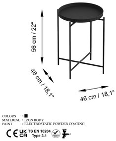 Hanah Home Konferenční stolek SHB-007, Černá