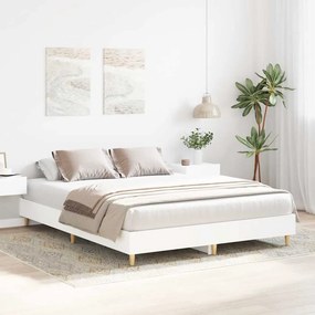 Rám postele bez matrace bílý 150x200 cm Dřevěné konstrukce 3328708