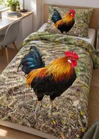 3d povlečení s kohoutem - Gallo Gallo 140x200 cm