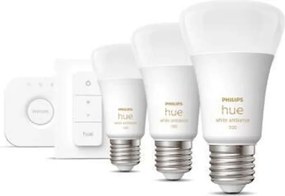 Philips Hue - Chytrá sada se 3 žárovkami, můstkem Bridge a ovladačem 929002468403