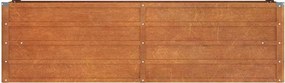 Zahradní vyvýšený záhon rezavý 160 x 40 x 45 cm cortenová ocel 151952