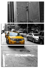 Obraz na plátně - Taxi z New Yorku - obdélník 7927ČD (105x70 cm)
