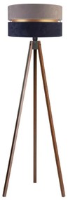 Duolla - Stojací lampa DUO 1xE27/60W/230V pr. 44 cm šedá/modrá/wenge