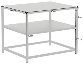 Designový odkládací stolek Damaris 50 cm černý