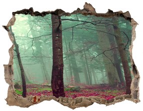 Wallmuralia Samolepící díra nálepka Podzimní listí 95x64 cm