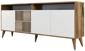 Designová komoda Cadelaria 180 cm ořech bílý