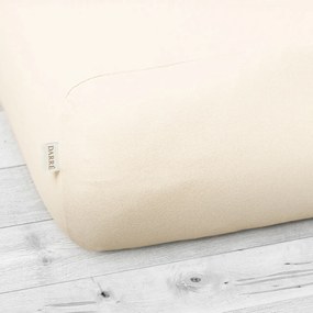Jersey prostěradlo smetanové na výšku matrace do 40 cm Velikost: 180 x 220