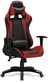 Moderní kancelářská a herní židle černo-červená KIRSTEN