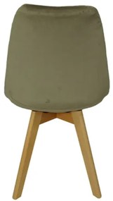 Sametová židle RIO v barvě cappuccino