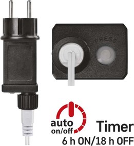 EMOS LED venkovní řetěz - kuličky 4m, modrá, časovač D5AB01