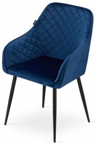 Sametová židle Budapest modrá