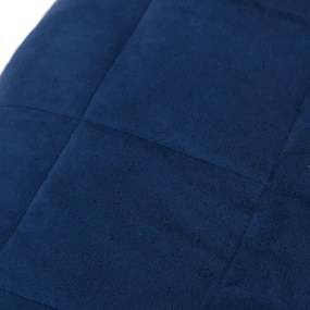 Zátěžová deka modrá 200 x 220 cm 9 kg textil 3154857